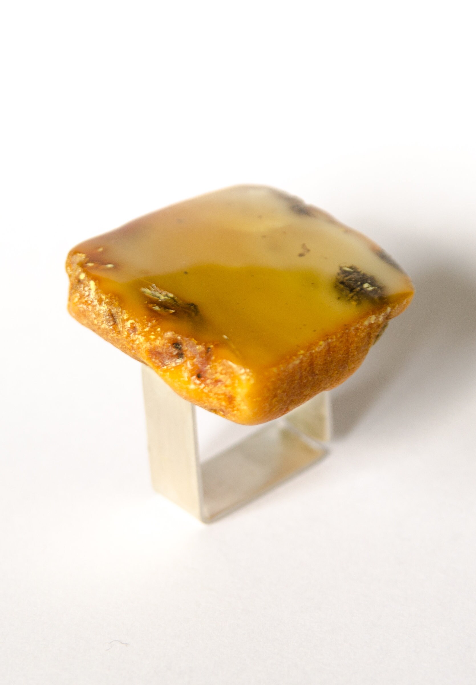 Amber Ring Nature Amber Gift for Her and Him Natural Amber Adjustable ...