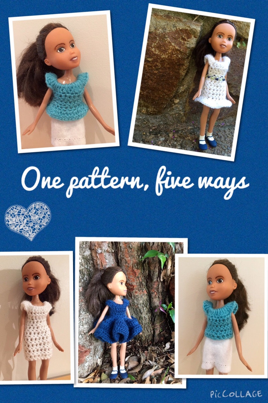 Instant Download 'mya Lou' 5 Pdf Crochet Dress and Top Pattern for OOAK ...