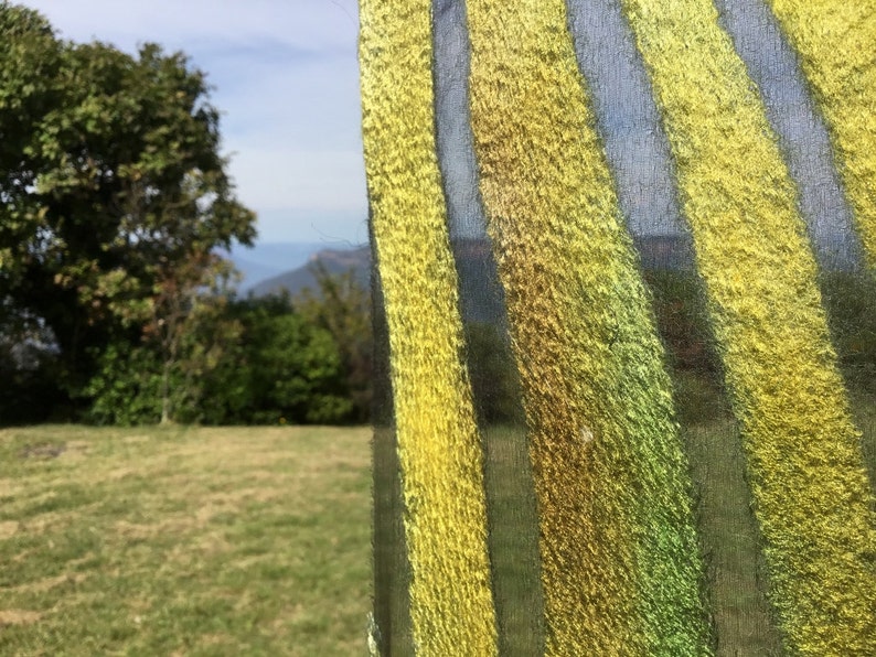 Woodgrain Scarf Translucent Hand Made Nunofelt Shawl Chiffon Luxury ...