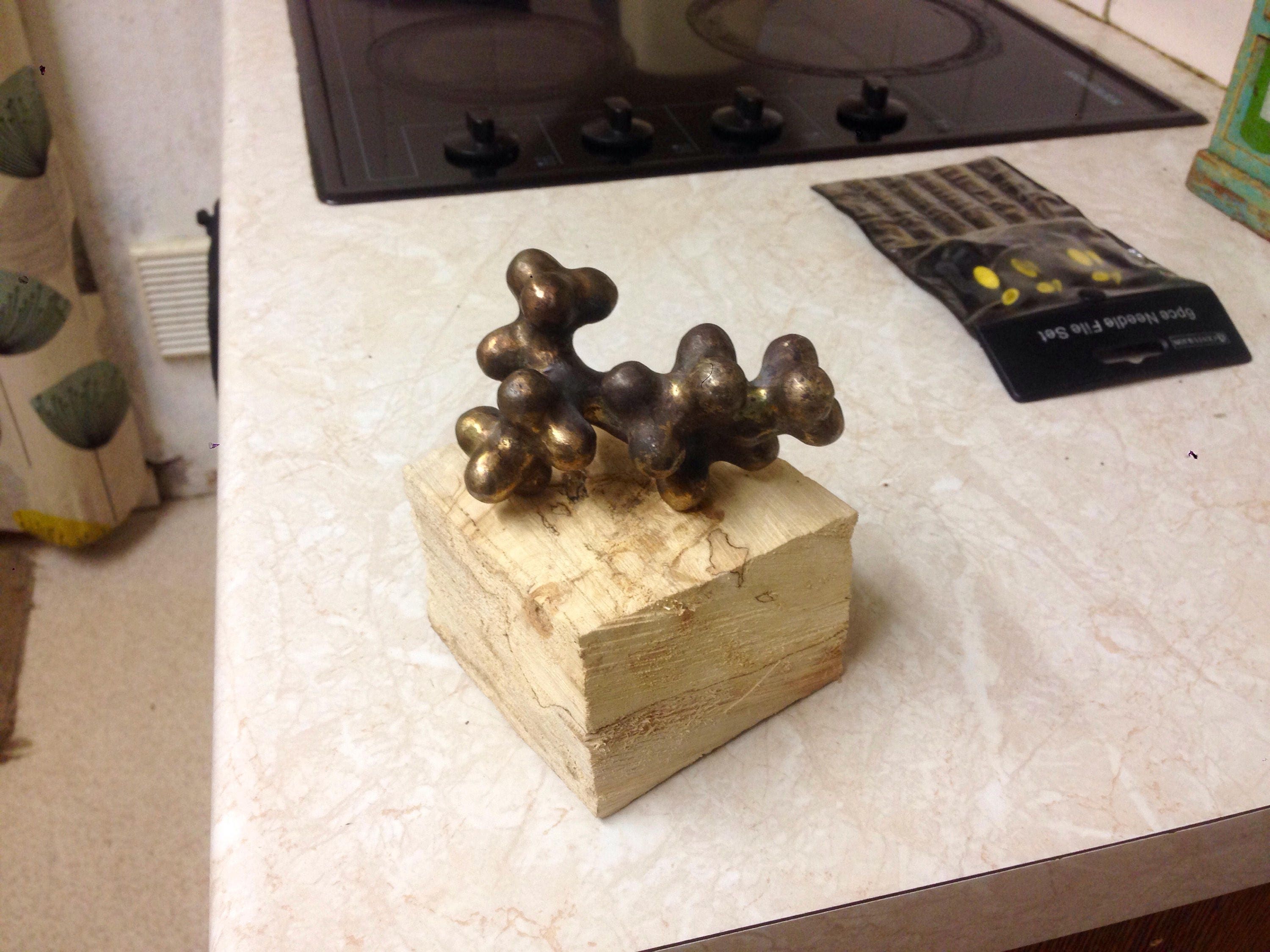 Bronze Molecule Sculpture - Etsy