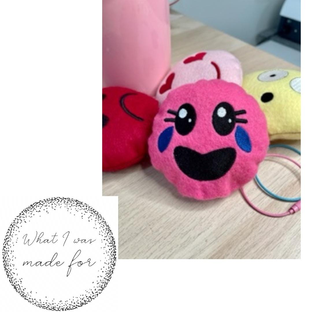 Emoji Laughing Face Stuffie Plush Toy, Cute Softie, Kids Gift, Bedroom ...