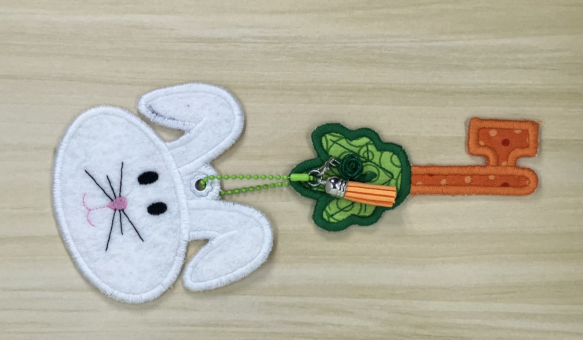 Easter Bunny Helper, Magical Bunny Rabbit Key Chain, Rabbit Keychain ...