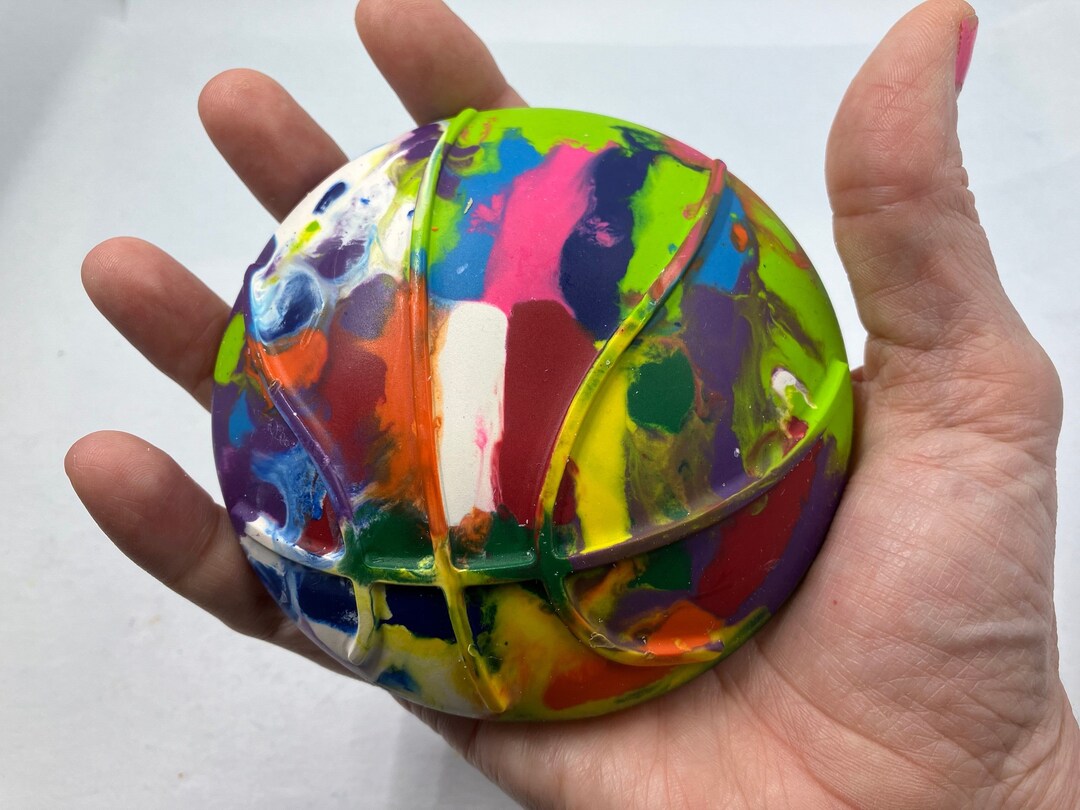 Basketball Mega Melted Crayon/ Boy Artists Sports Coloring in Gift Box ...