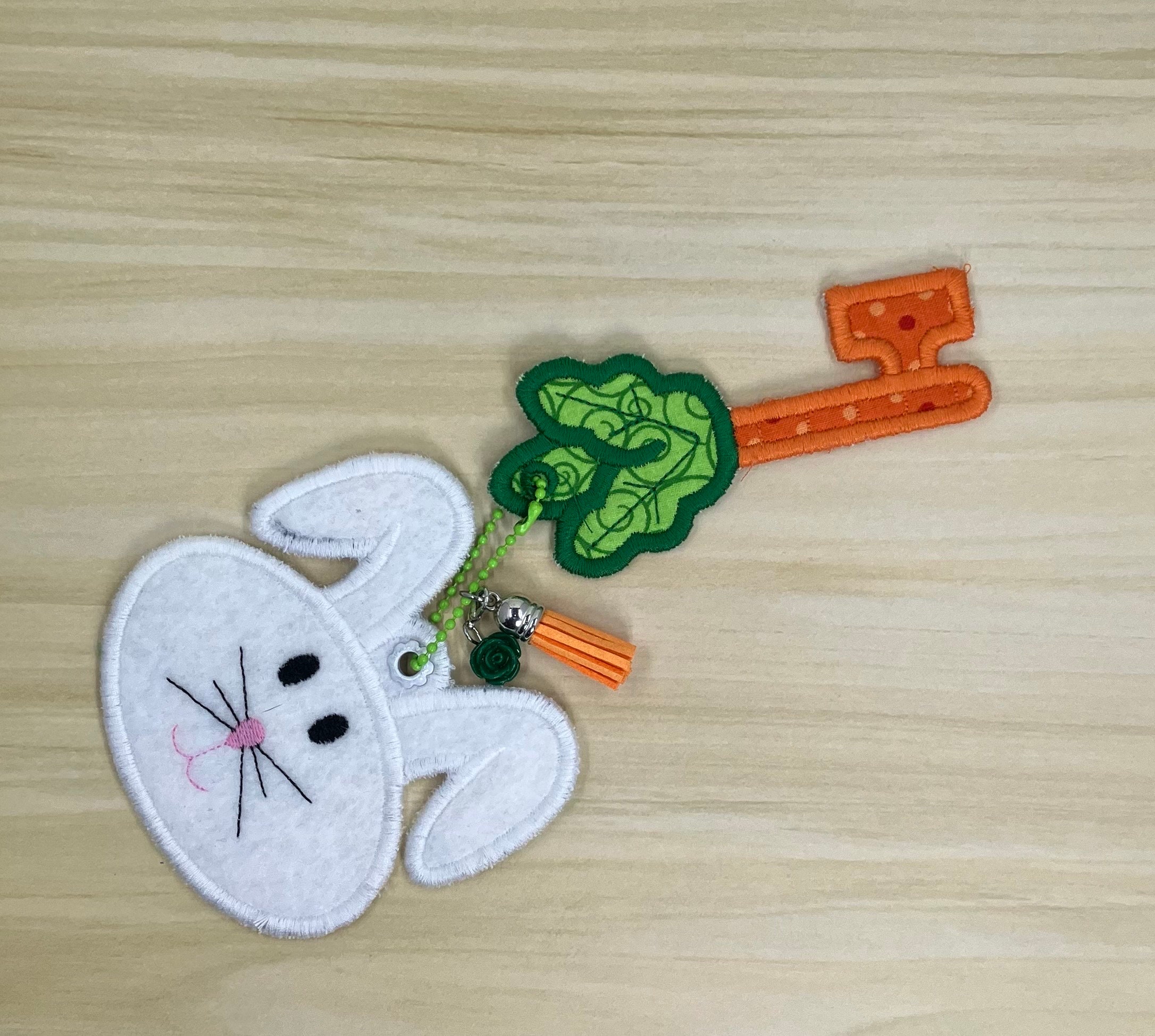 Easter Bunny Helper, Magical Bunny Rabbit Key Chain, Rabbit Keychain ...