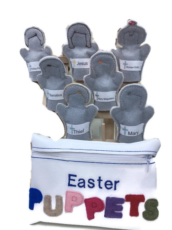 Jesus Resurrection Easter Puppets/family Bible Activity Play Set/ New ...