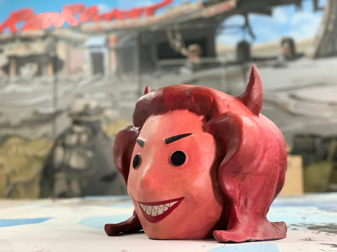 Fasnacht Devil Girl Mask Fallout Inspired - Etsy