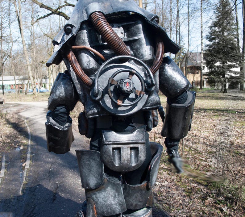 Post-apocalyptic Power Armor Suit – Handmade Sci-fi Cosplay Armor ...