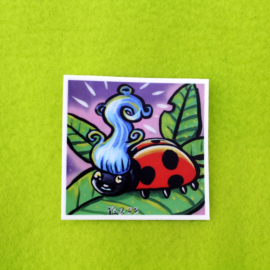 Ladybug Haircut Vinyl Sticker - Etsy