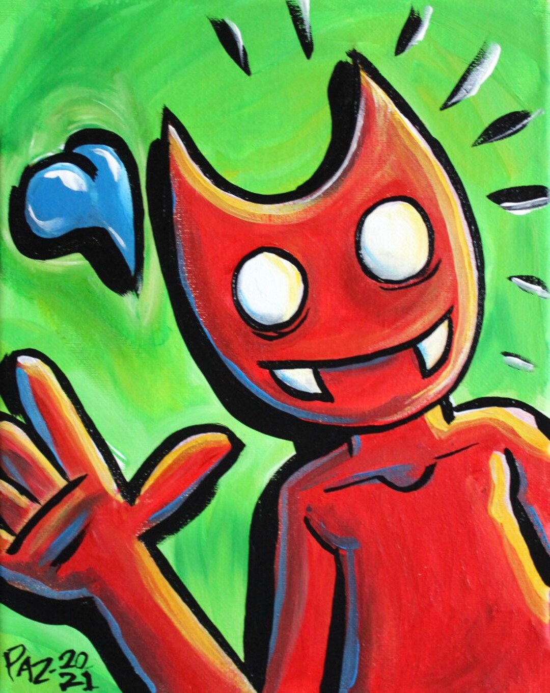 Friendly Devil Art Print - Etsy