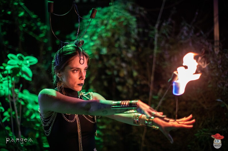 Kevlar Palm Torches, Fire Dance Props, Bellydance, Flow Arts (pair ...