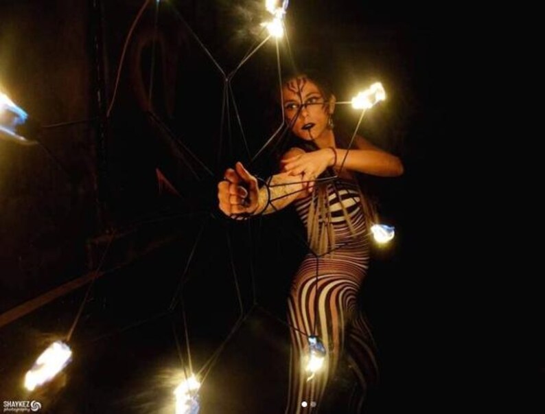 Handcrafted Fire Fans, Kevlar Wicks, Flow Arts, Stage Performance, Fire ...