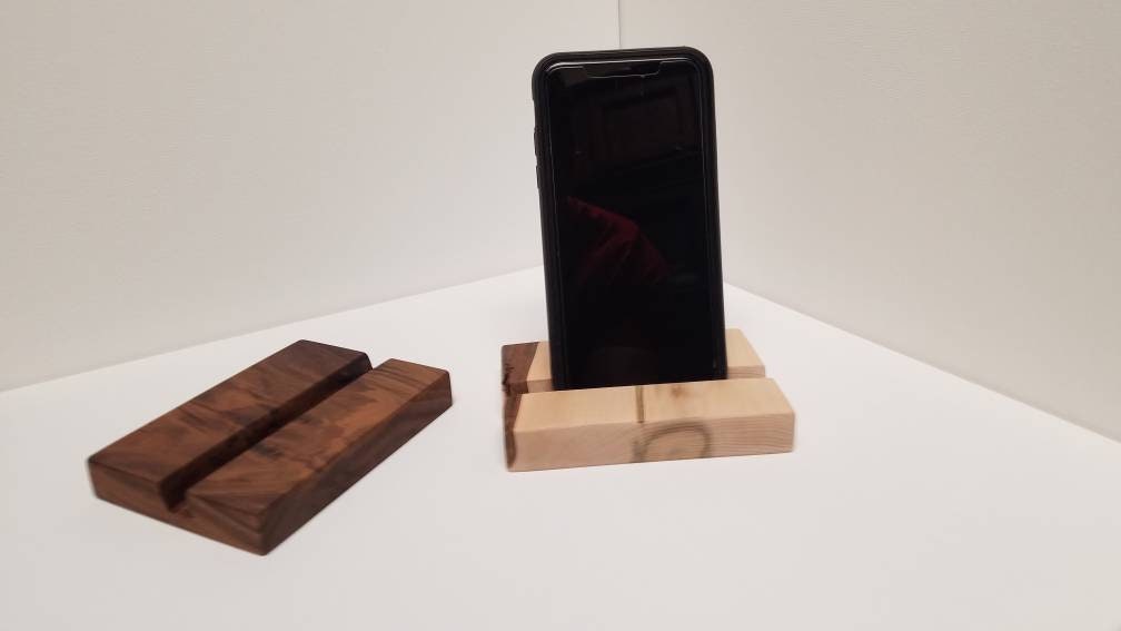 Wood Cell Phone Stand, Wood Smartphone Stand, Cell Phone Stand ...