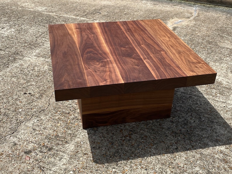 Rustic Walnut Coffee Table, Modern Coffee Table, Walnut Coffee Table - Etsy
