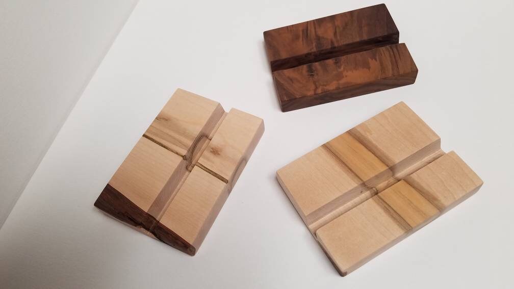 Wood Cell Phone Stand Wood Smartphone Stand Cell Phone - Etsy