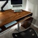 Walnut Desk, Writing Desk, Office, Desk, Home Office, Standing Desk ...