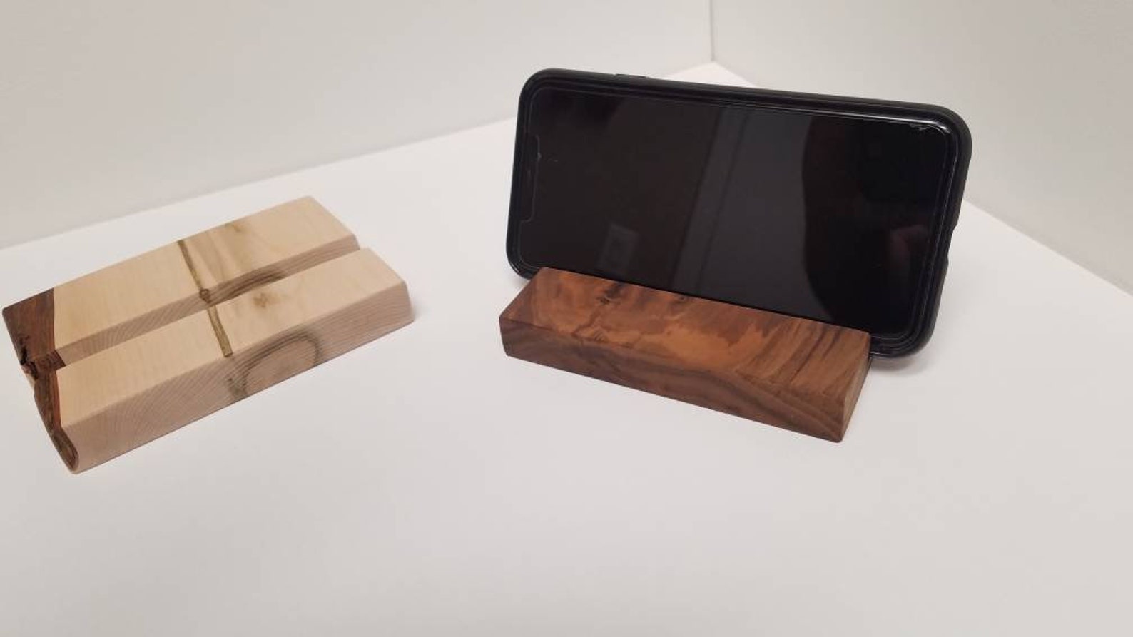 Wood Cell Phone Stand Wood Smartphone Stand Cell Phone - Etsy