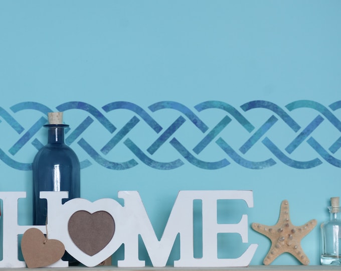 Celtic Knot Border Stencil Large Repeating Pattern Celtic Knot Stencil ...