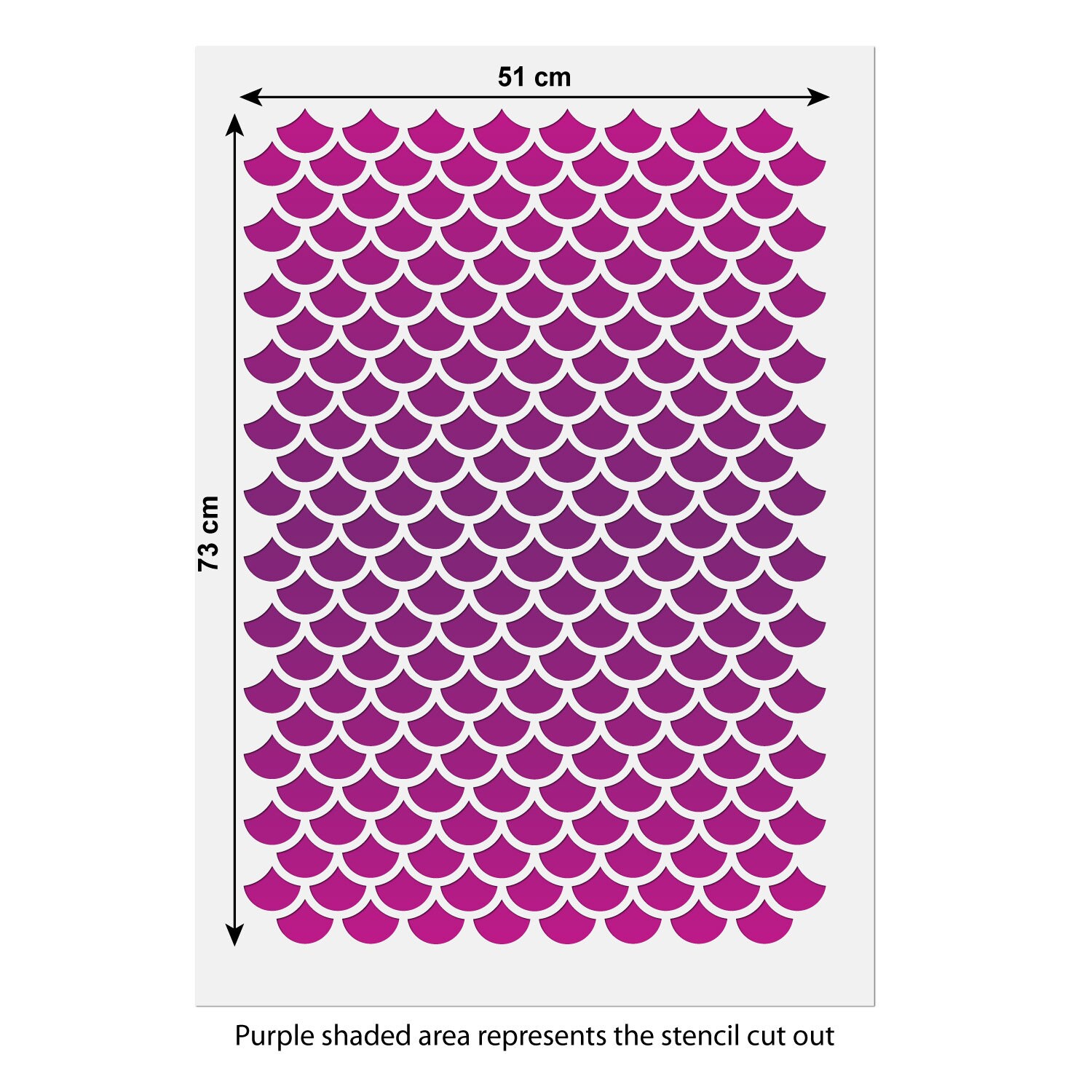 Mermaid Scales Stencil 2 Scales All Over Wall - Etsy