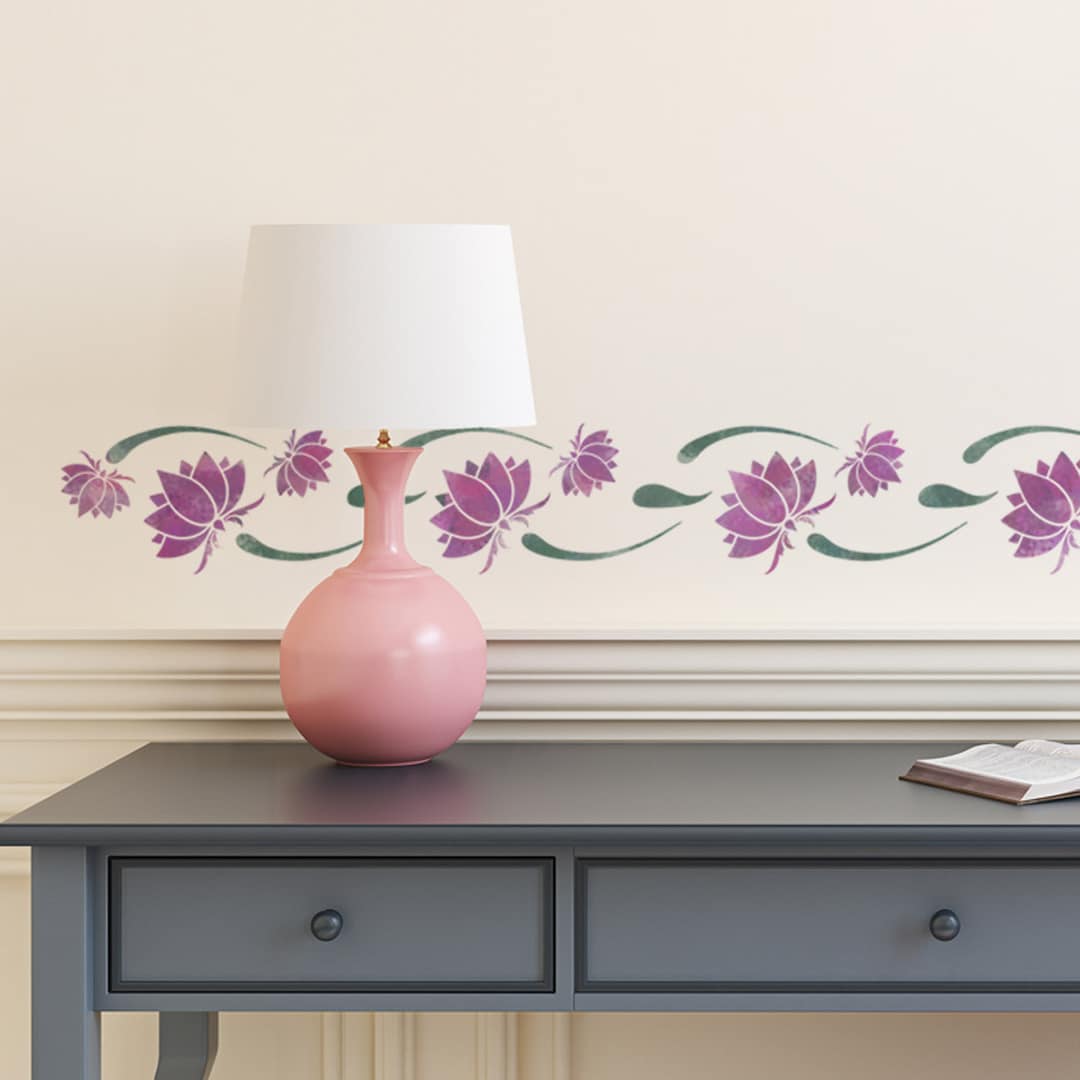 Flower Border Stencils