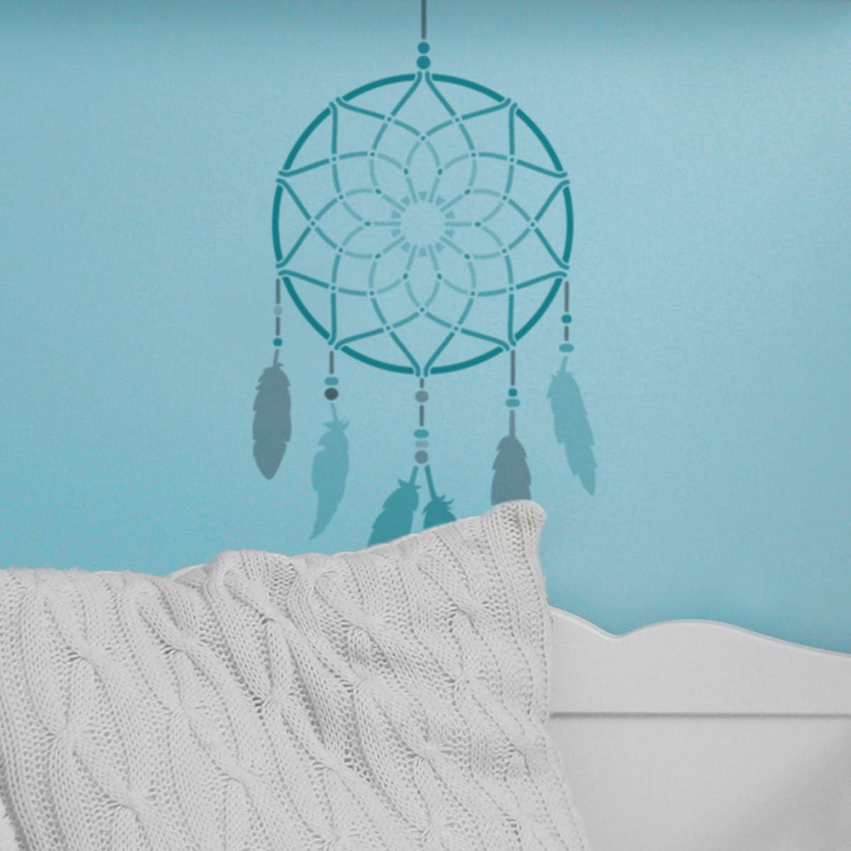 Dream Catcher Stencil Large Dreamcatcher Wall Stencil by - Etsy