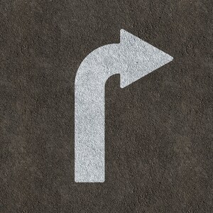 Arrow Stencil Sign Template - Large Right / Left Turn Arrow Template ...