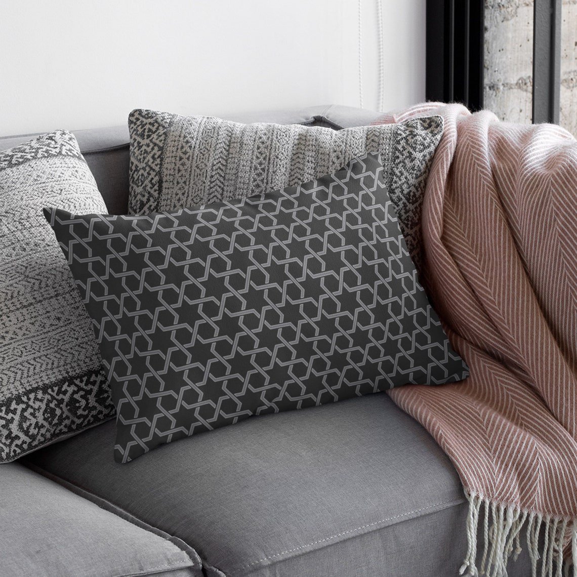 Star Lattice Pattern Stencil 21 X 29.7 Cm Moorish Stars | Etsy