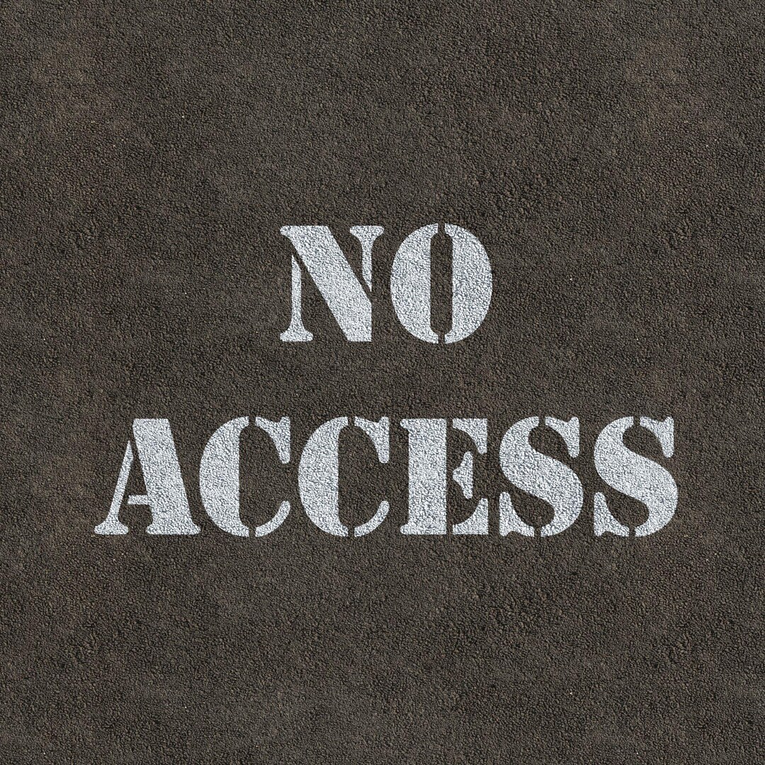 No Access Stencil Sign Template - Large No Access Word Template - Sign ...