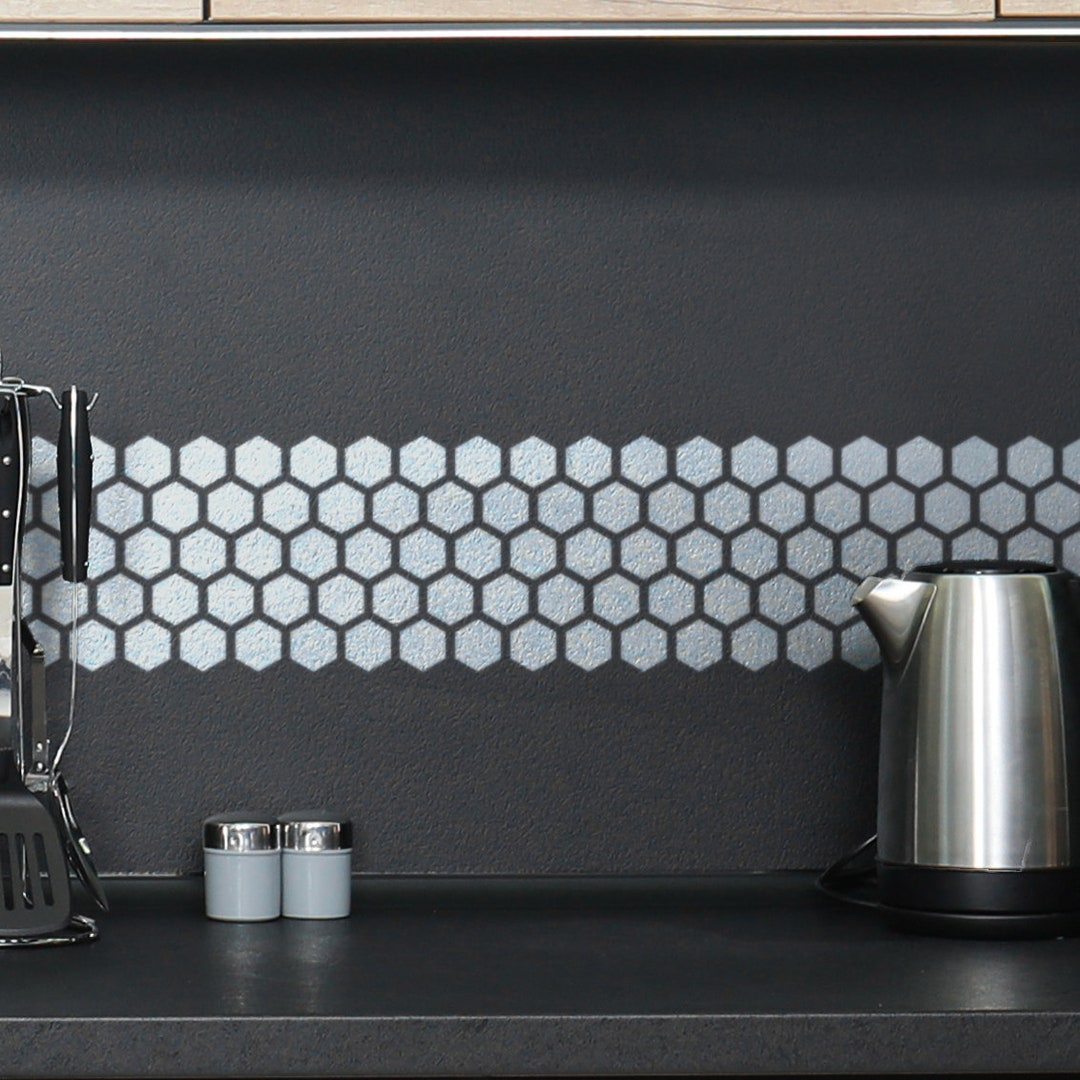 Honeycomb Pattern Border Stencil Honeycomb Border Template by Craftstar ...