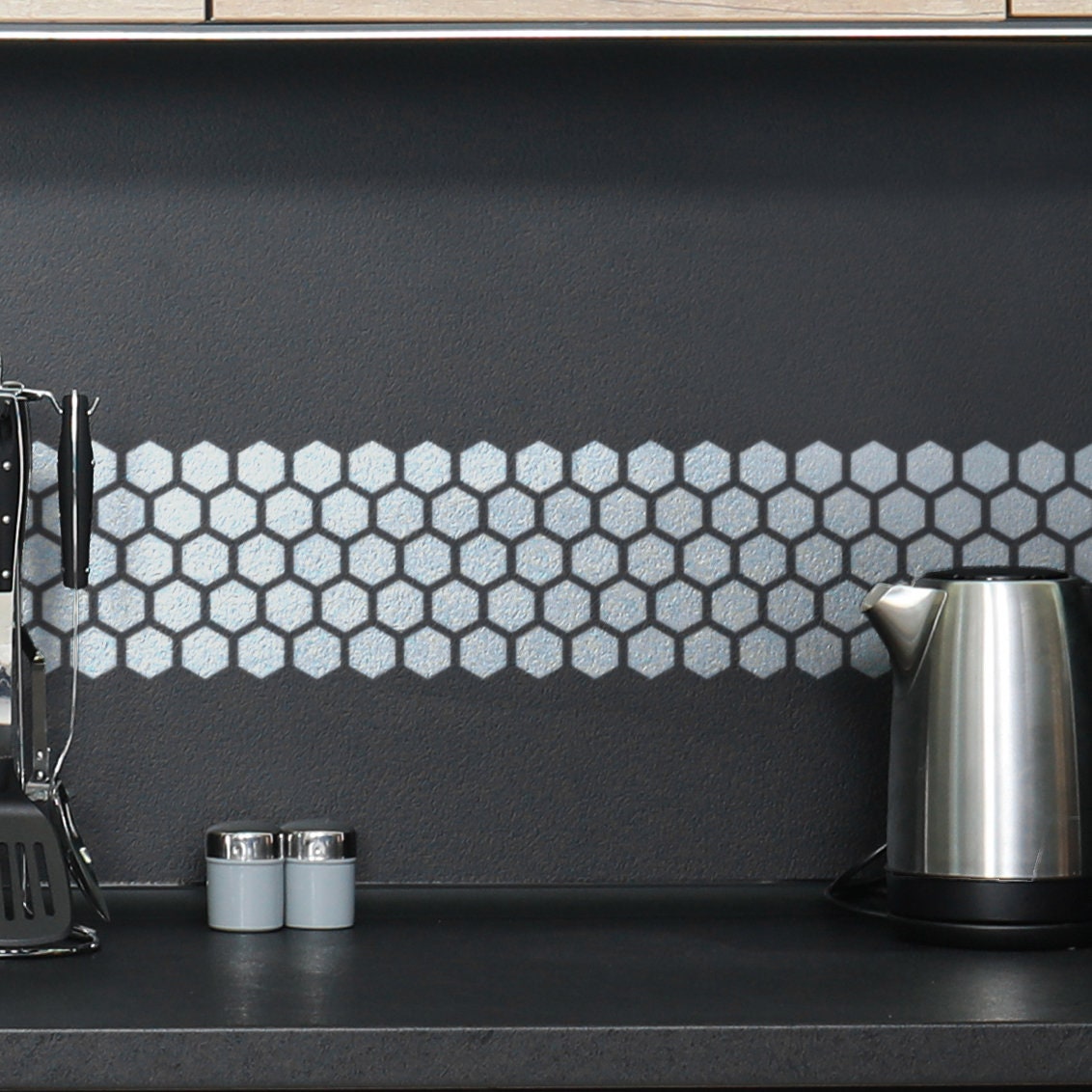 Honeycomb Pattern Border Stencil Honeycomb Border Template - Etsy UK