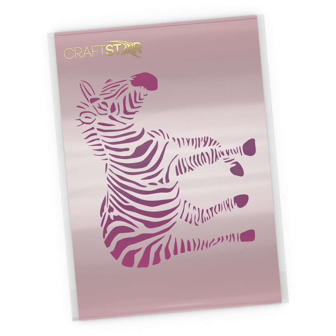 Zebra Stencil - A4 Size Laser Cut Zebra Template by Craftstar - Etsy UK