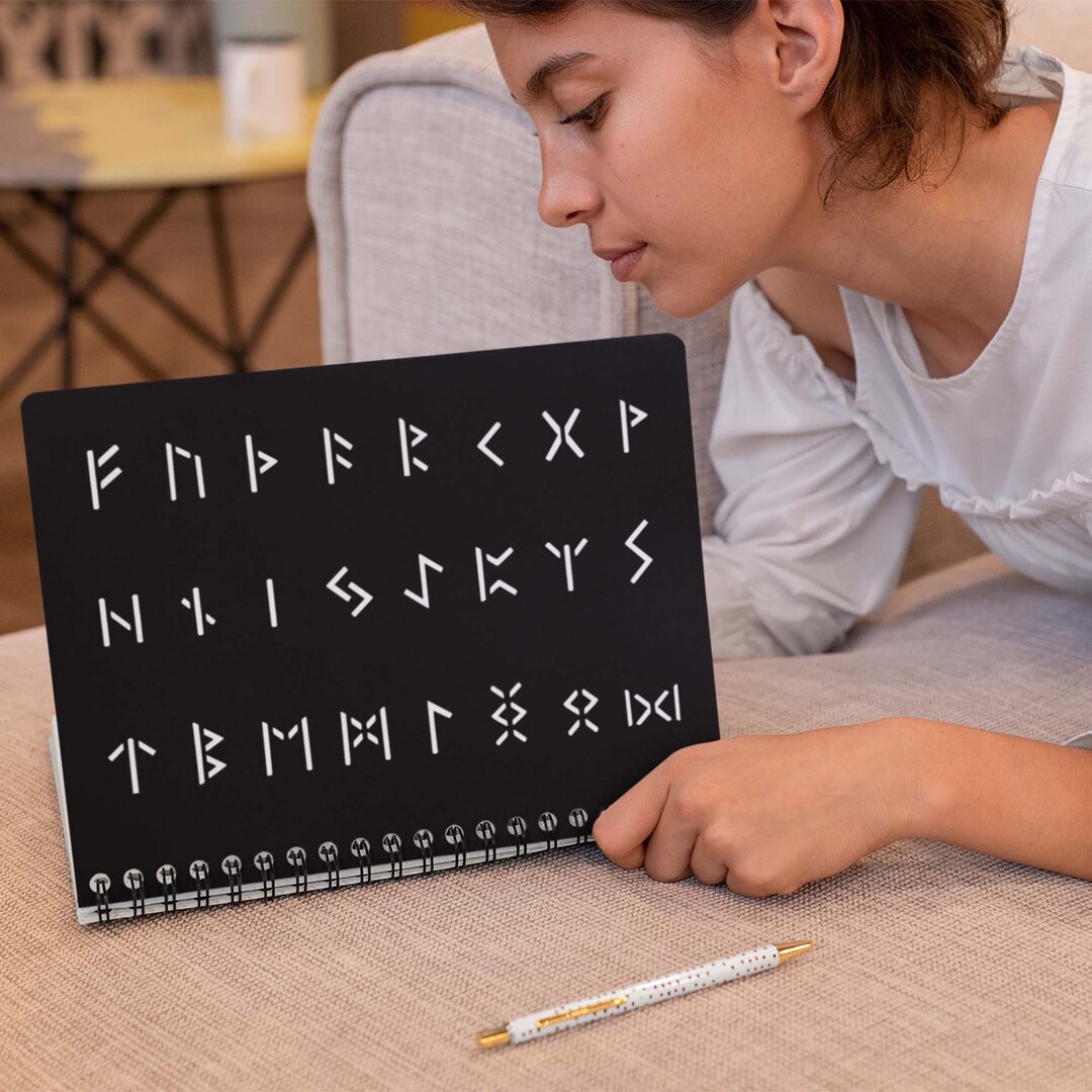 Runic Alphabet Stencil Set 24 Rune Symbols 3cm Tall Reusable Elder ...
