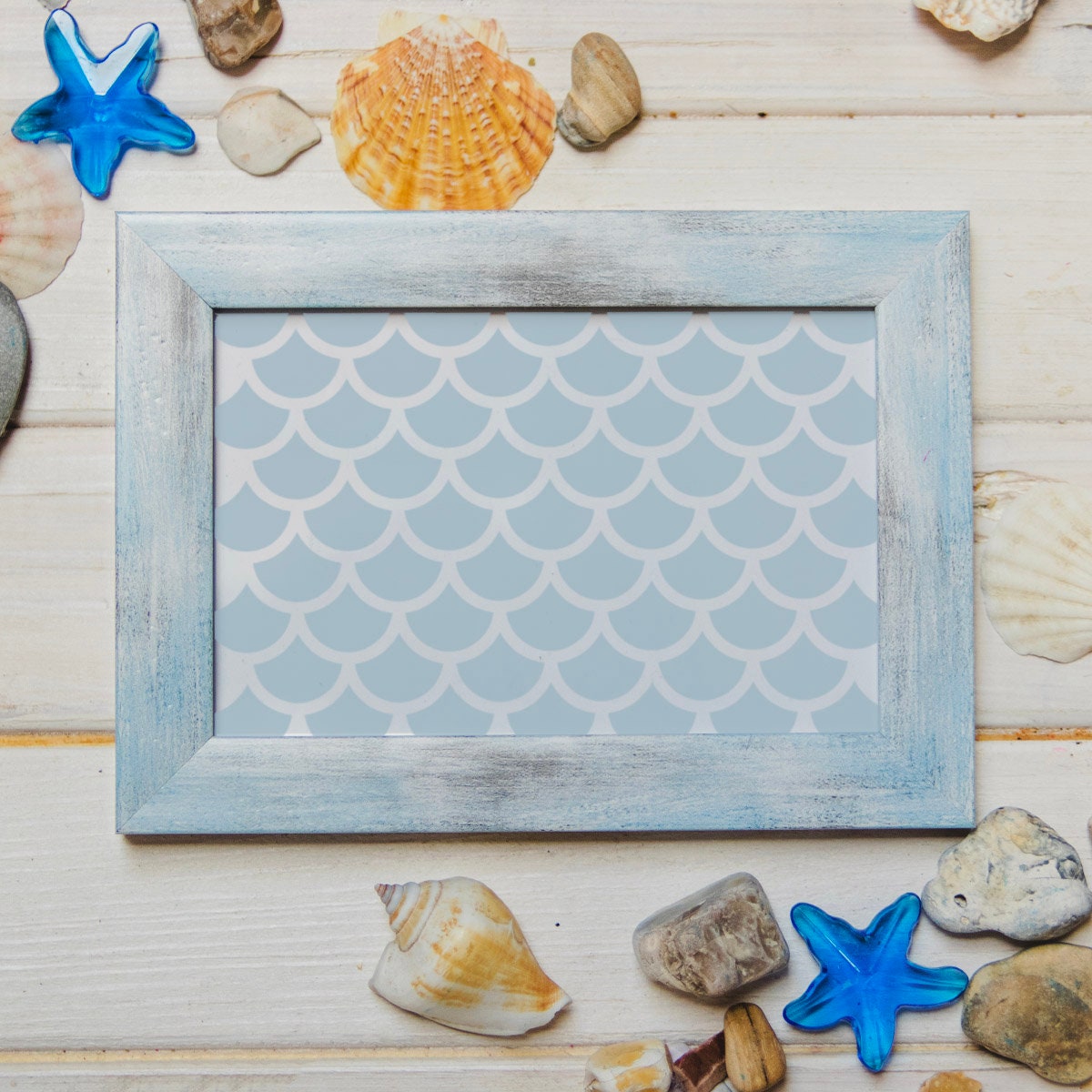 Mermaid Scales Stencil A4 Size Mermaid Scale Seamless | Etsy