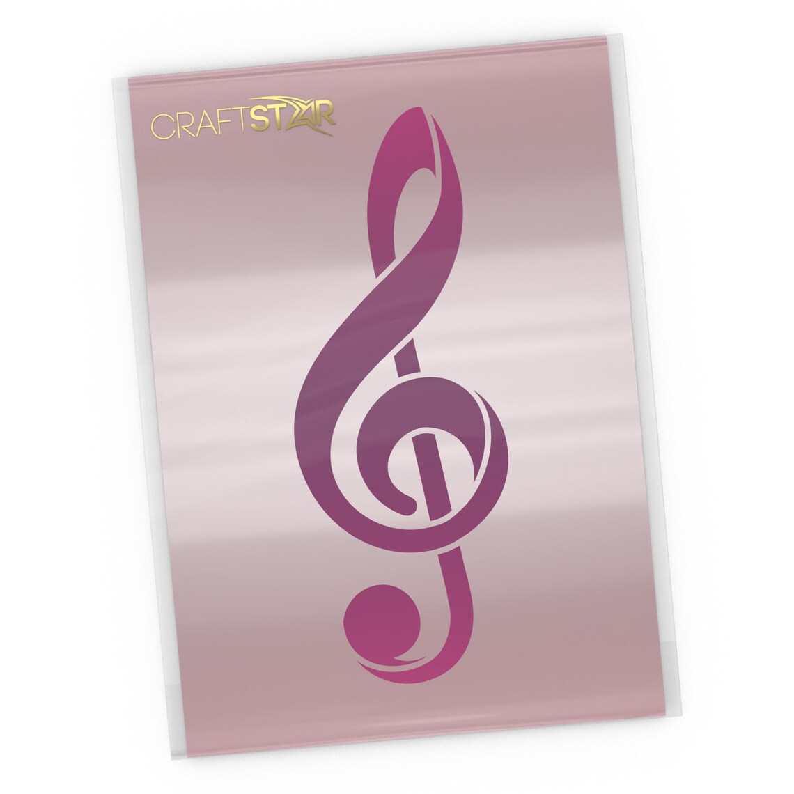 Treble Clef Stencil A4 Size G Clef Template by Craftstar - Etsy UK