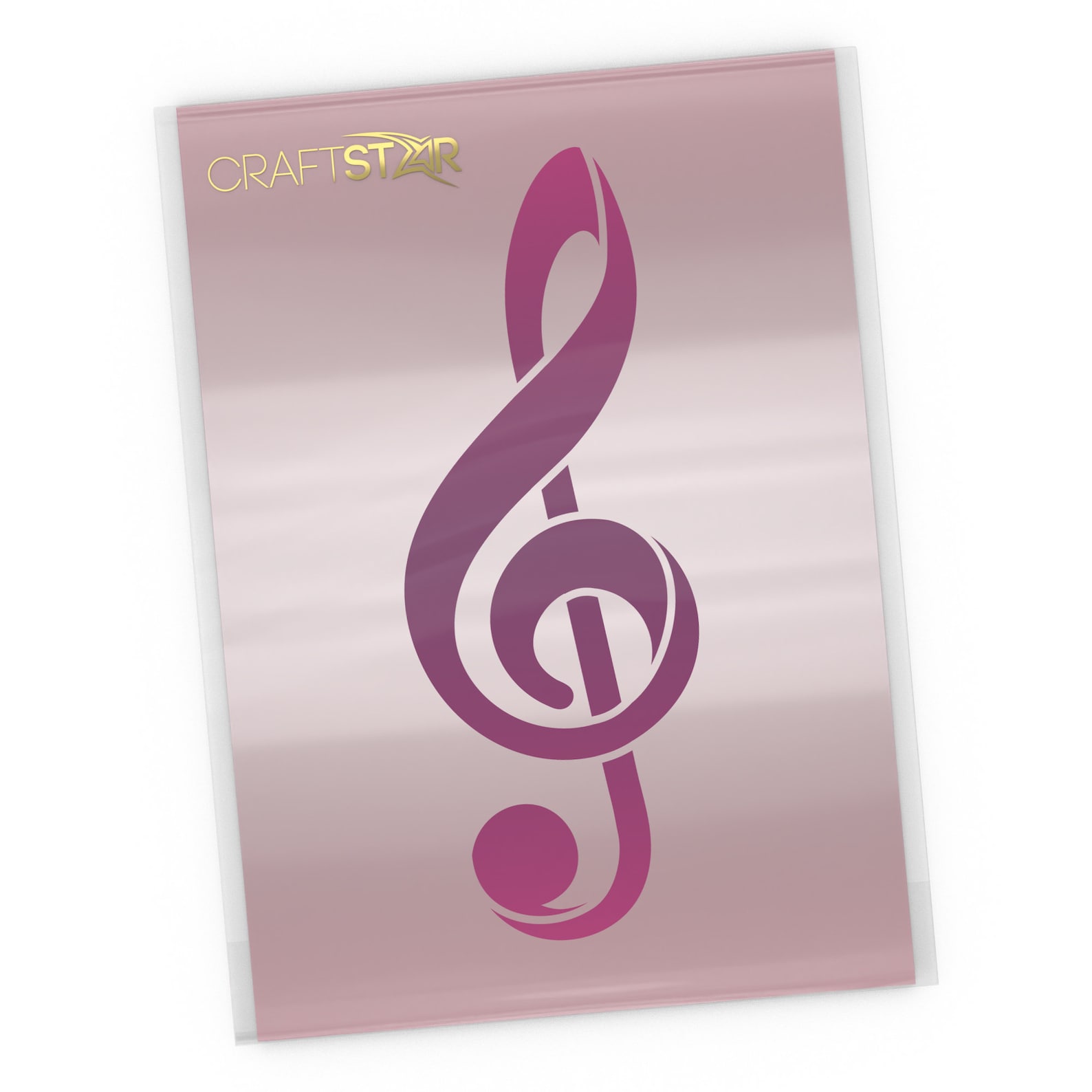 Treble Clef Stencil A4 Size G Clef Template by Craftstar - Etsy UK