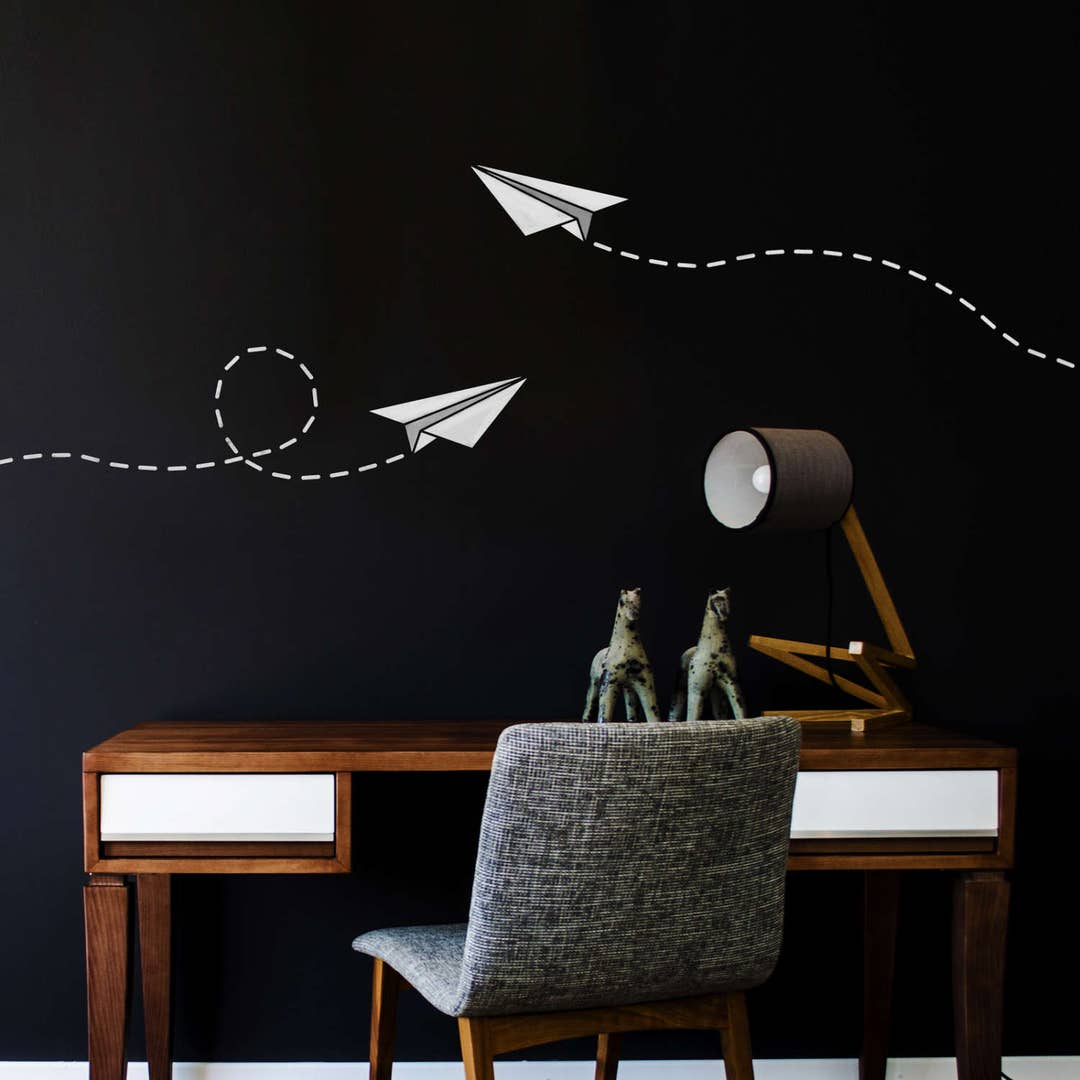 Paper Plane Stencil - Reusable Laser Cut Mylar Template - Origami ...