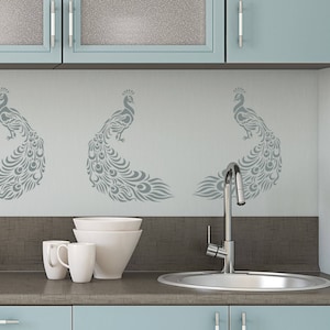 Large Peacock Stencil - Reusable Bird Stencil by Craftstar - Etsy