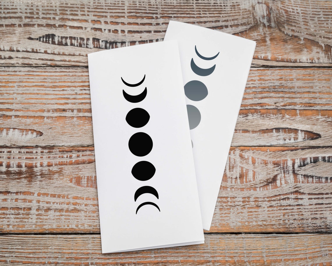 Moon Phases Stencil Small / Mini Lunar Phases Template - Etsy UK
