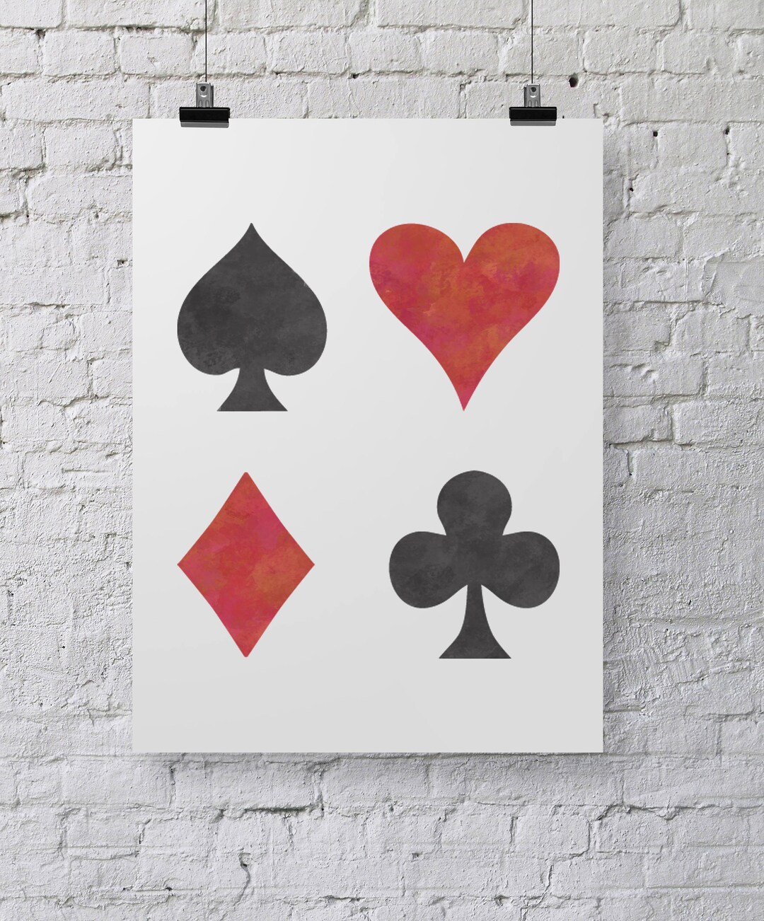 Playing Card Symbols Stencil - Large Wall Art Template by Craftstar ...