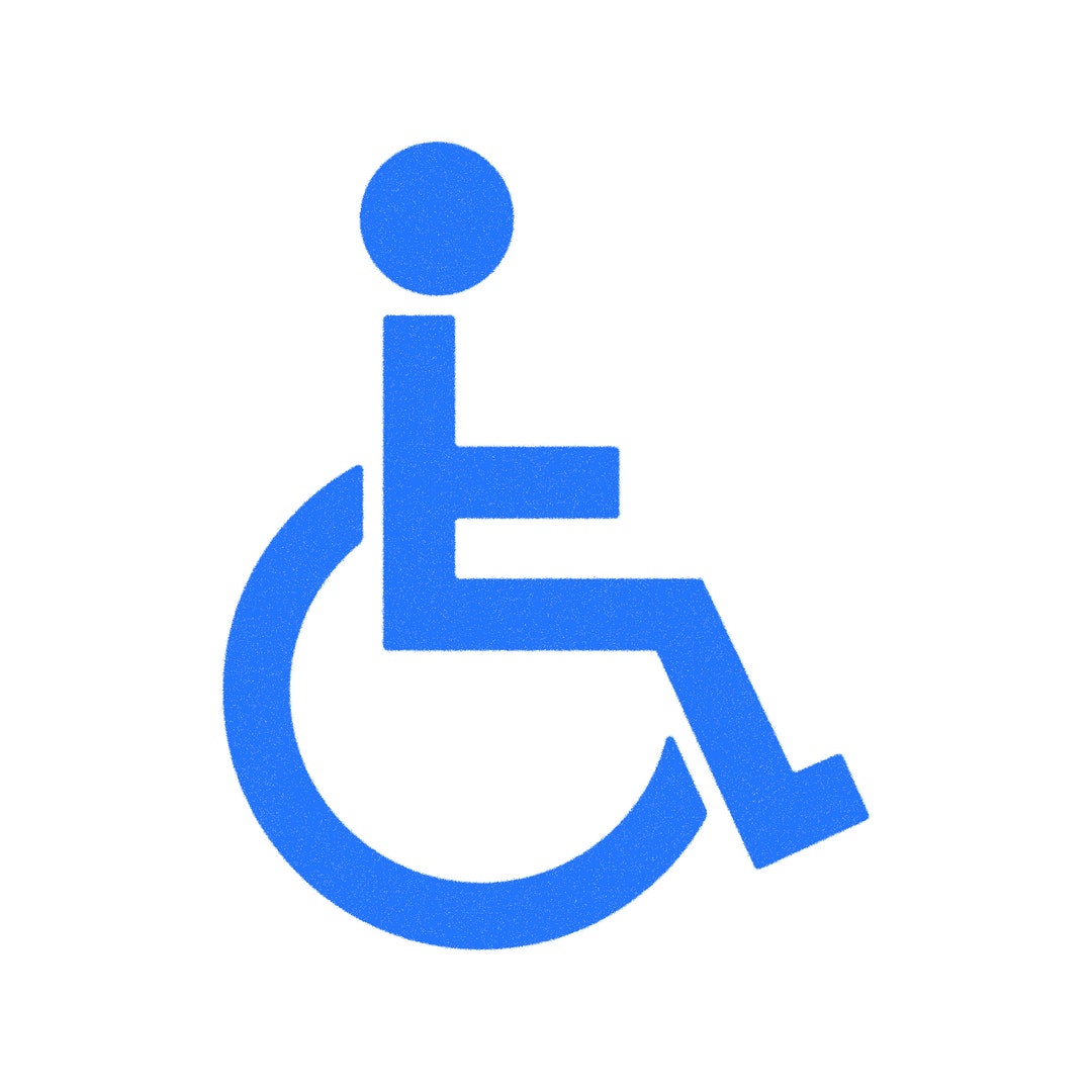 Disabled Sign Large International Wheelchair Symbol Template - Etsy