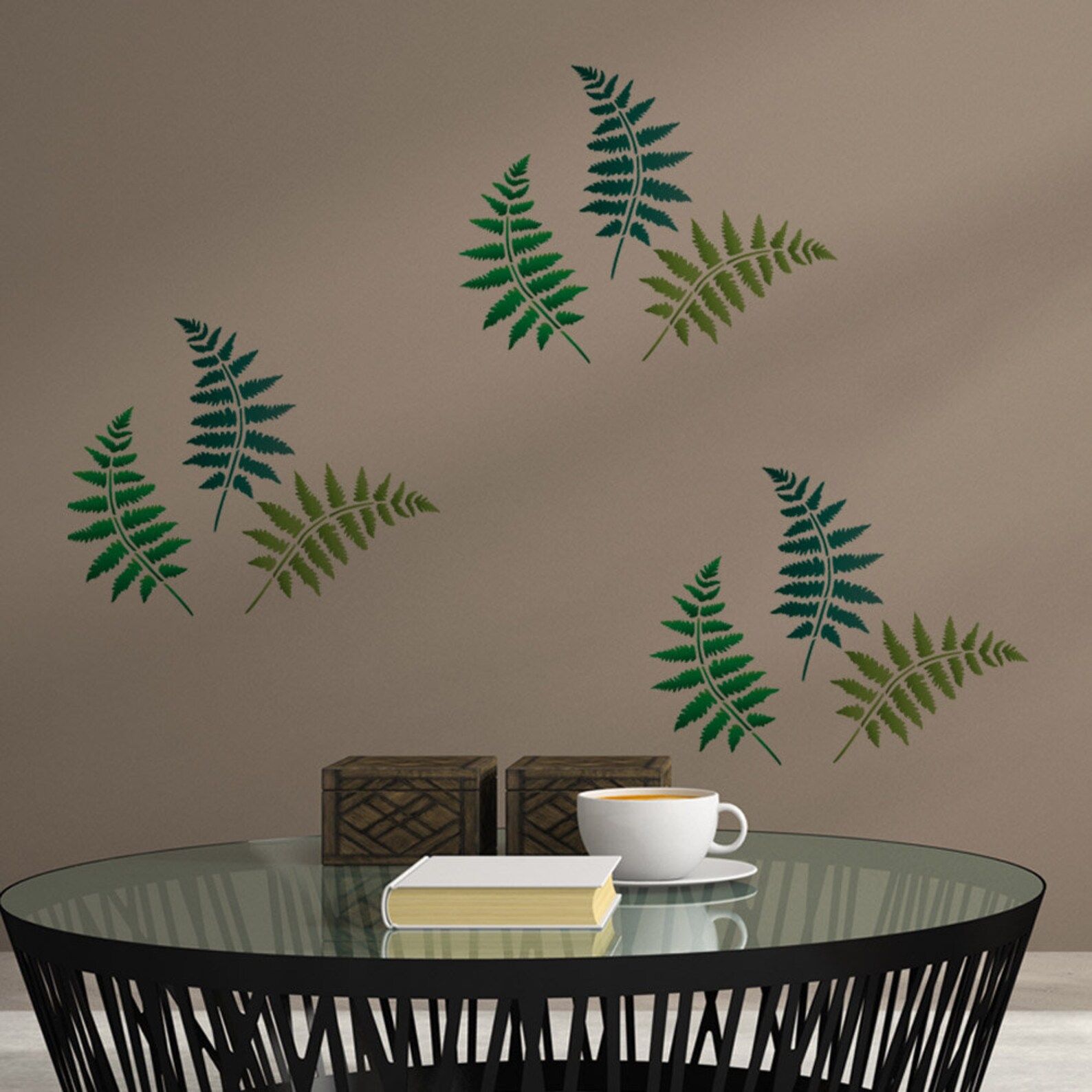 Large Fern Frond Stencil 22 X 35 Cm Reusable Fern Template - Etsy