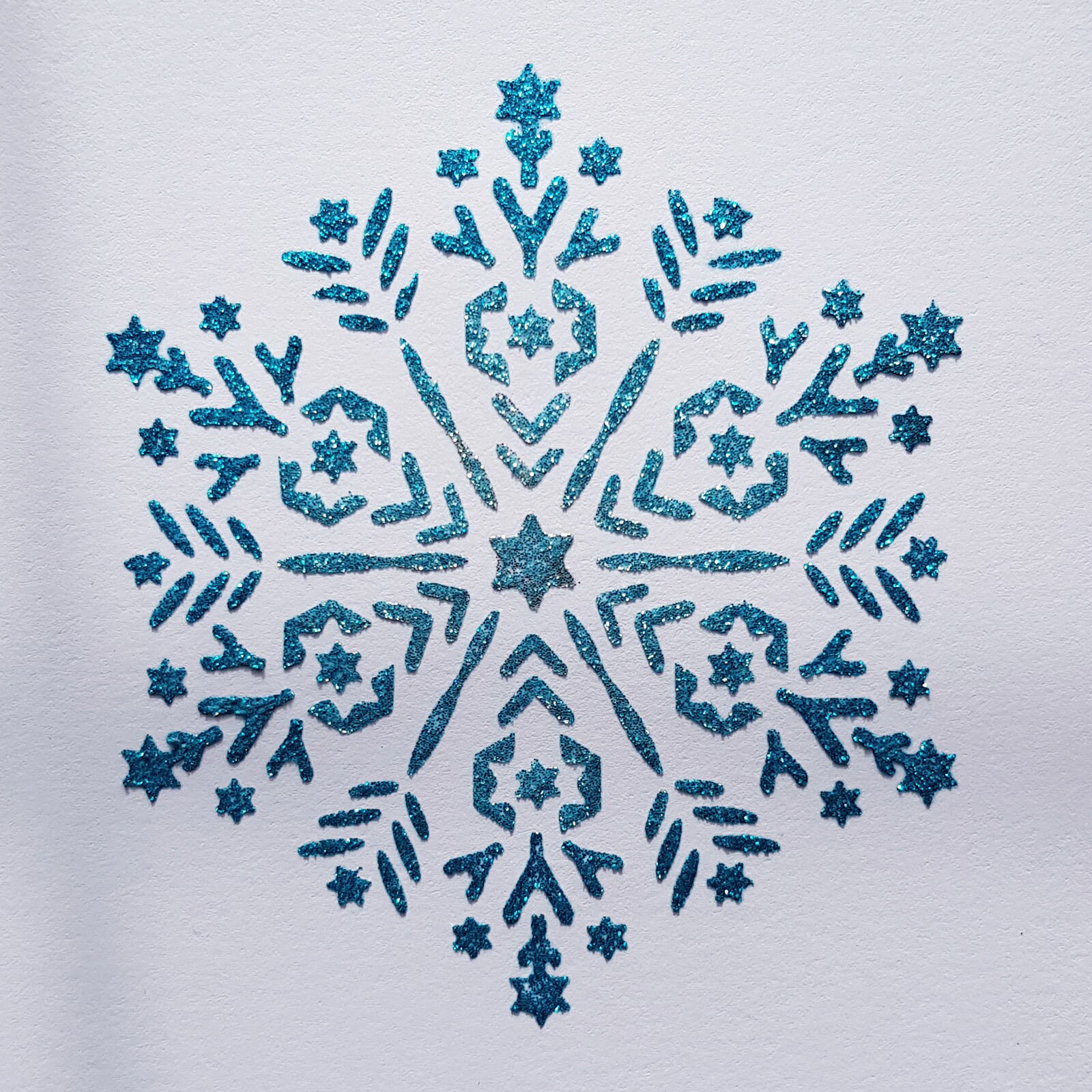 Snowflake Mandala Stencil 15 X 17 Cm approx 6 - Etsy UK