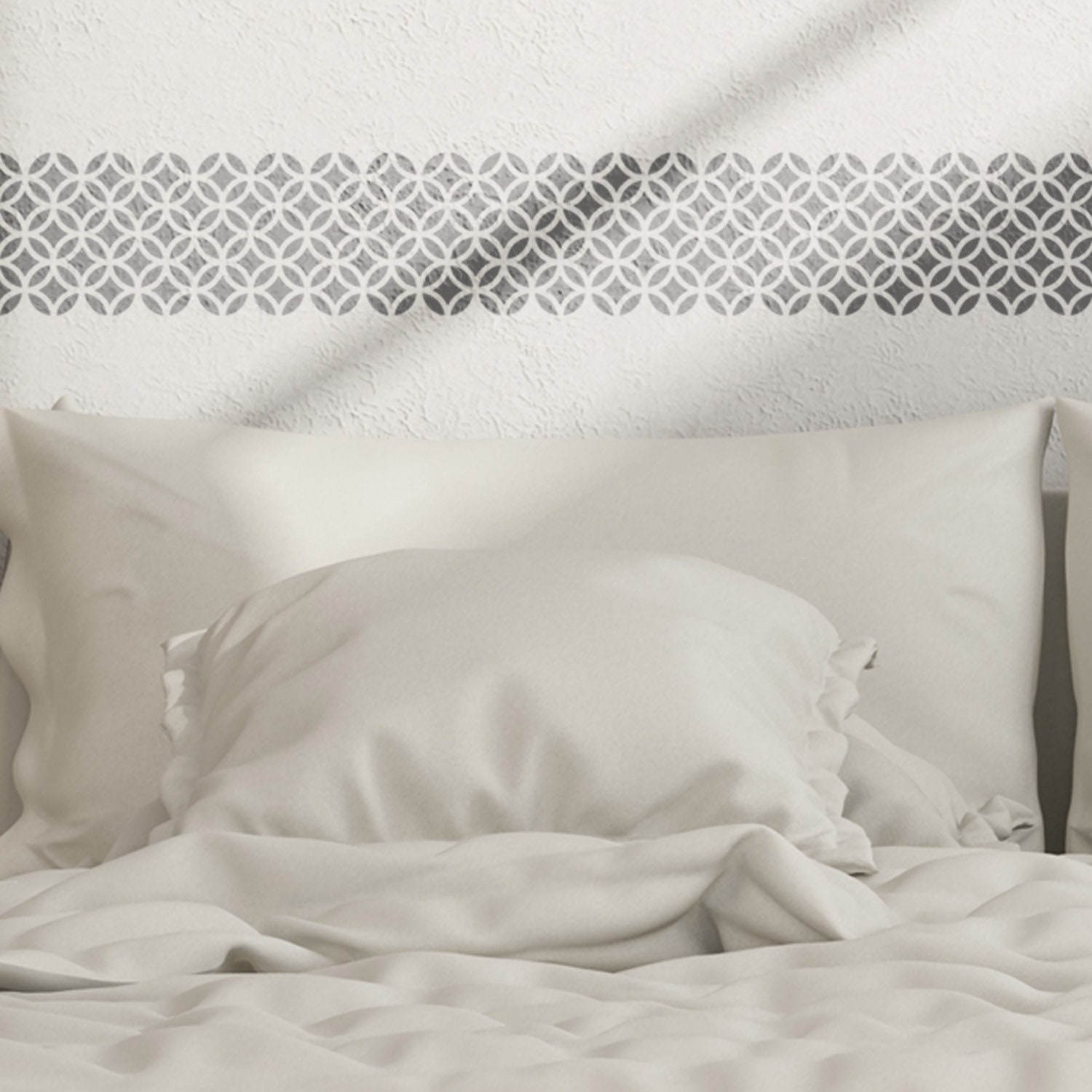 Circle and Diamond Pattern Border Stencil Moorish Circles | Etsy