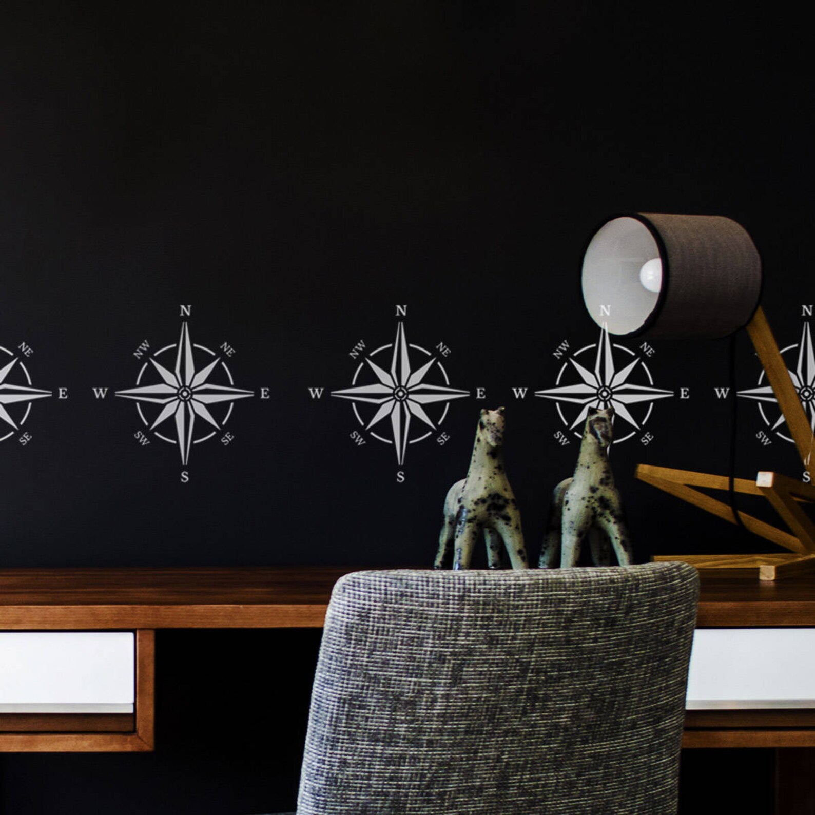 Nautical Compass Rose Stencil Large Reusable Compass Stencil | Etsy