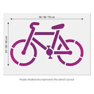 Bike Icon Stencil - Large Cycling Sign Making Stencil by Craftstar - Etsy