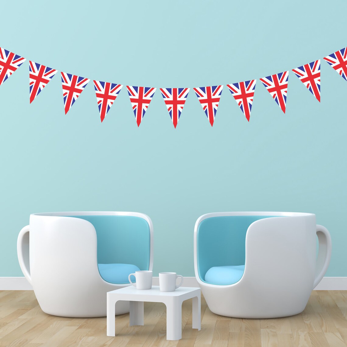 Union Jack Bunting Stencil - Reusable 2 Layer Flag Stencil by Craftstar ...