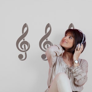 Large Treble Clef Stencil - Reuseable Music G Clef Template by ...