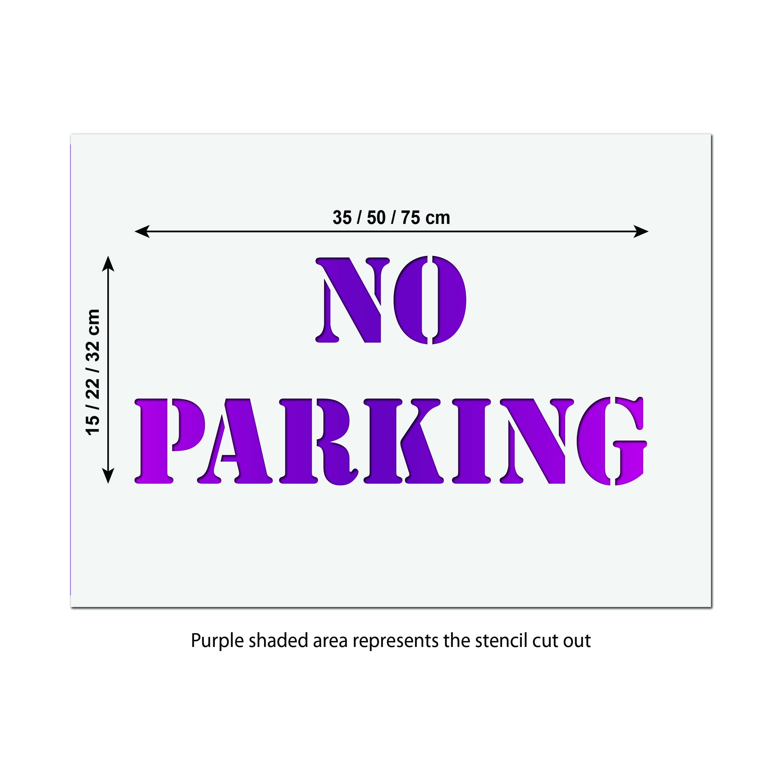 No Parking Sign Large No Parking Text Template Sign Making - Etsy