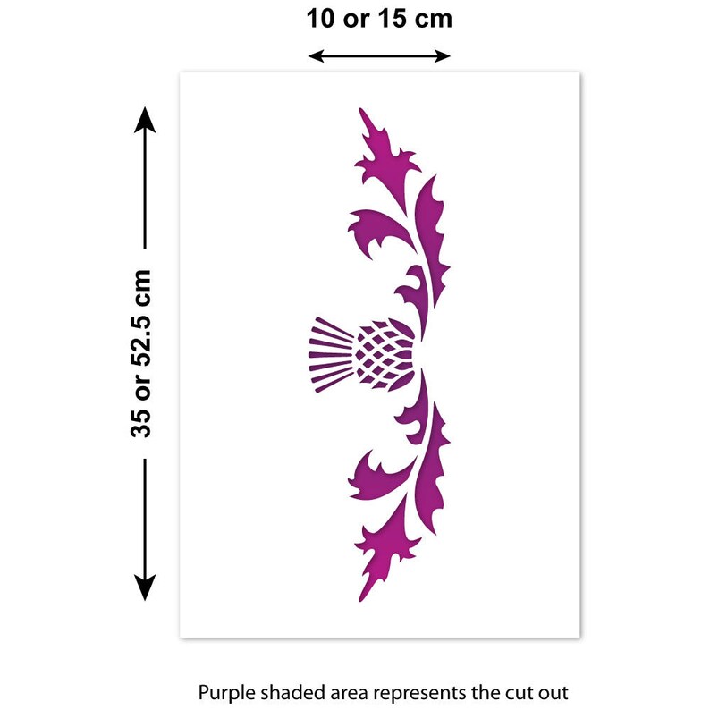 Thistle Border Stencil Large Laser-cut Mylar Scottish - Etsy