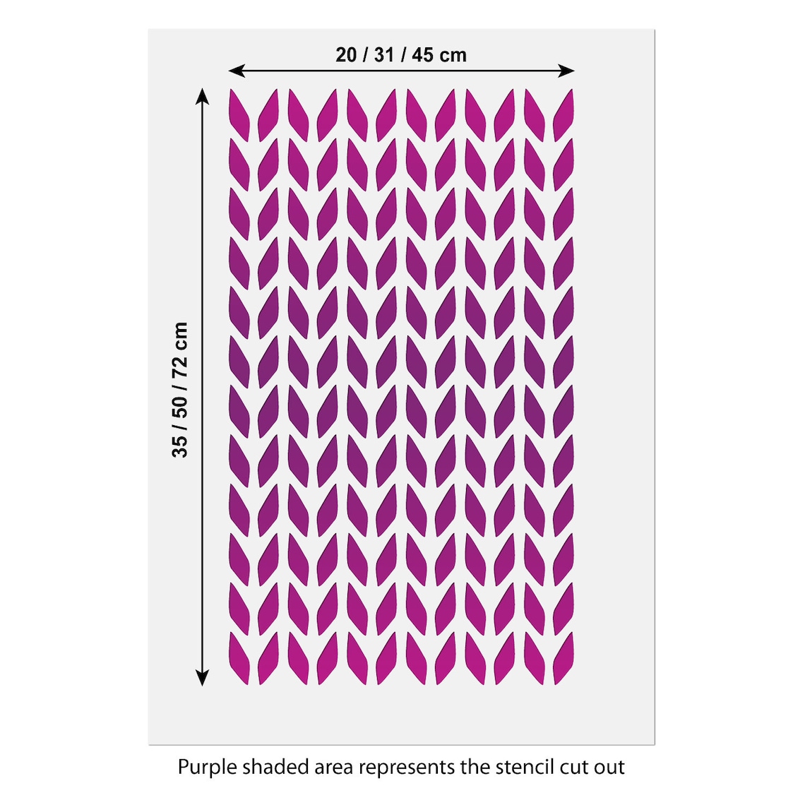 Knitting Stencil - Large Seamless Knit Pattern DIY / Home Decor Template by Craftstar - Etsy UK