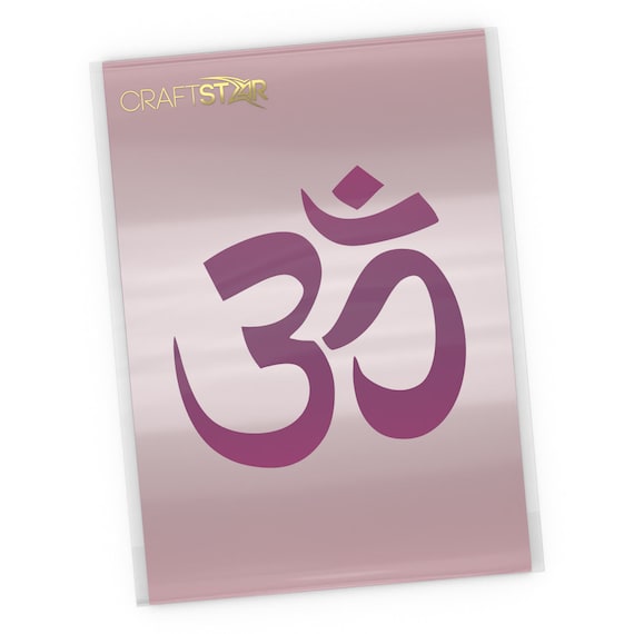 Om Symbol Craft Stencil Small / Mini Sanskrit Om Template | Etsy